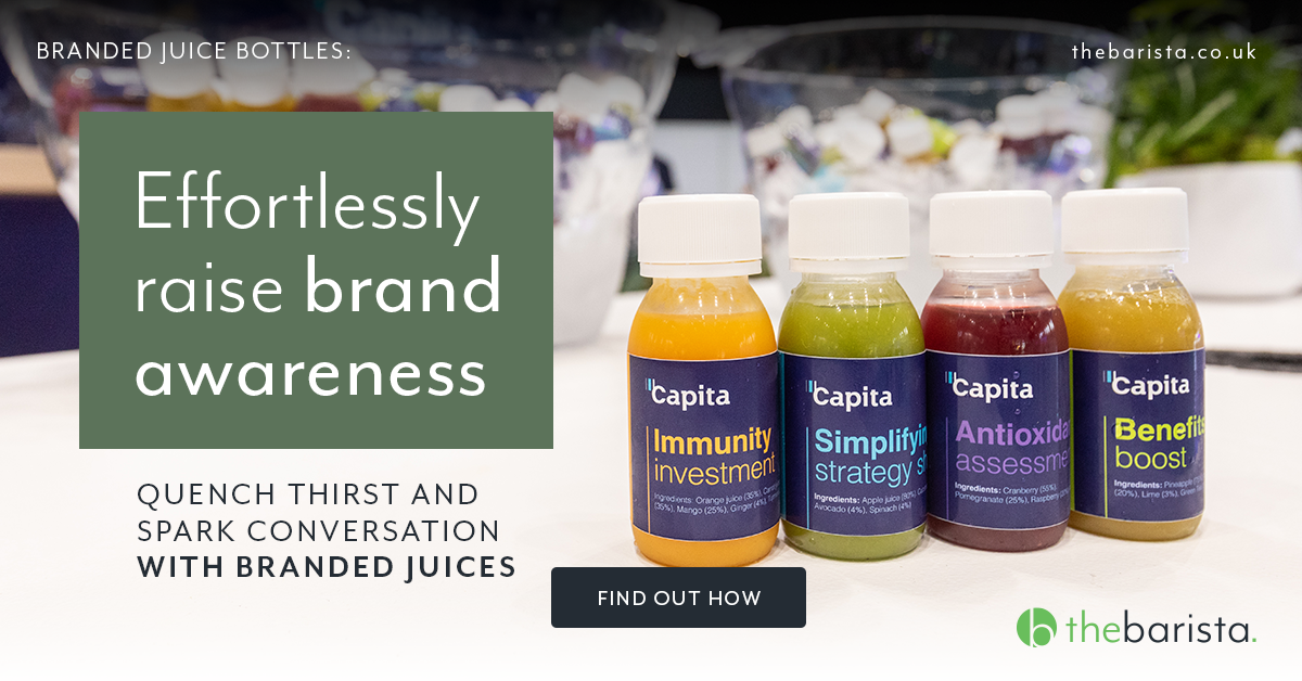 Branded juice bottles | The Barista